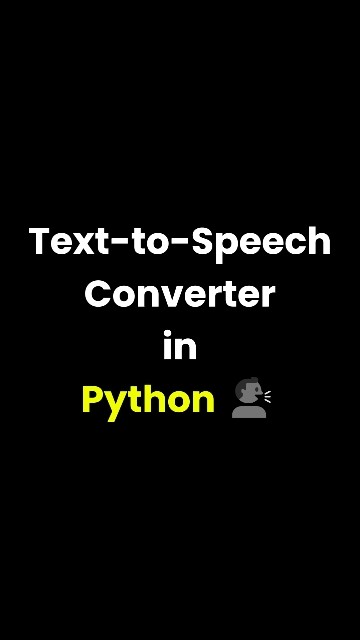 Text-to-speech converter in Python #coding #python #programminglanguage #pythontricks - YouTube