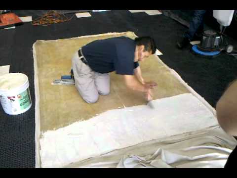re glue scrim backing - YouTube