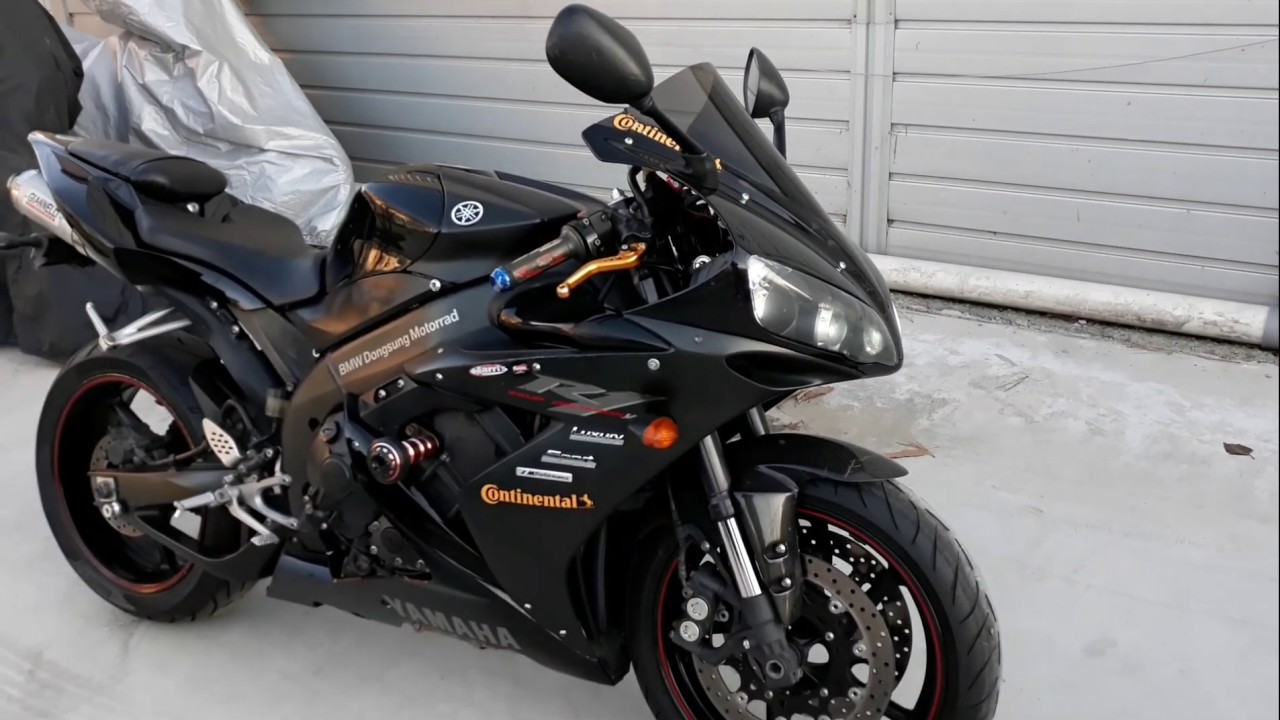 YAMAHA R1 2006 exhaust sound - YouTube