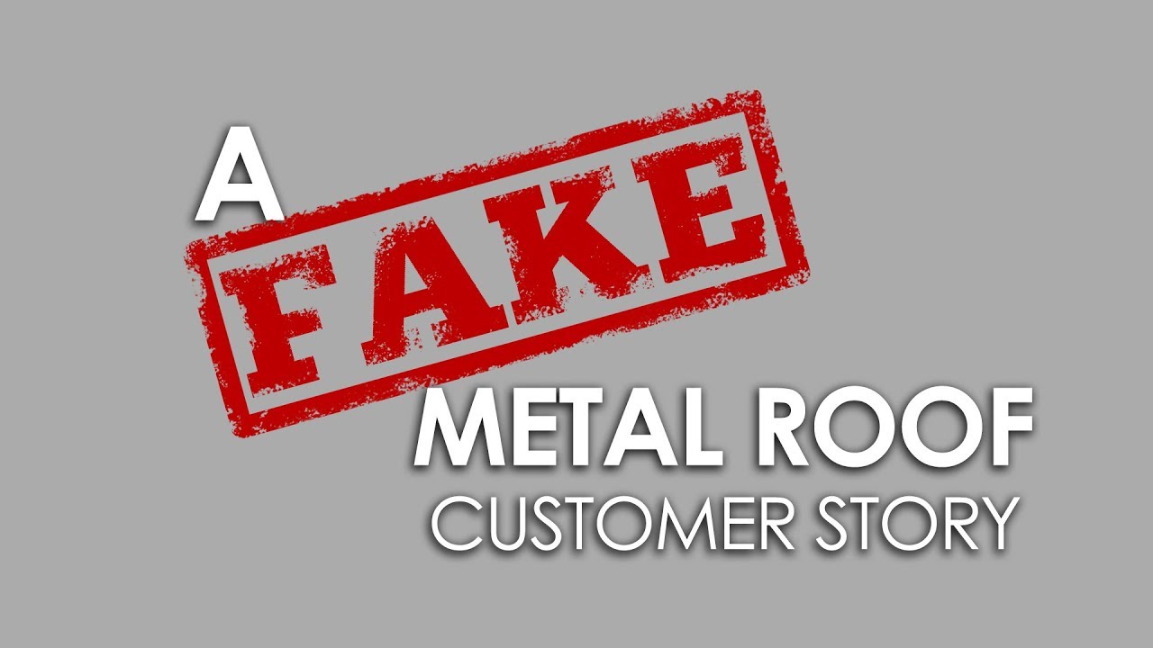 A "FAKE" Metal Roof - Customer Story - YouTube