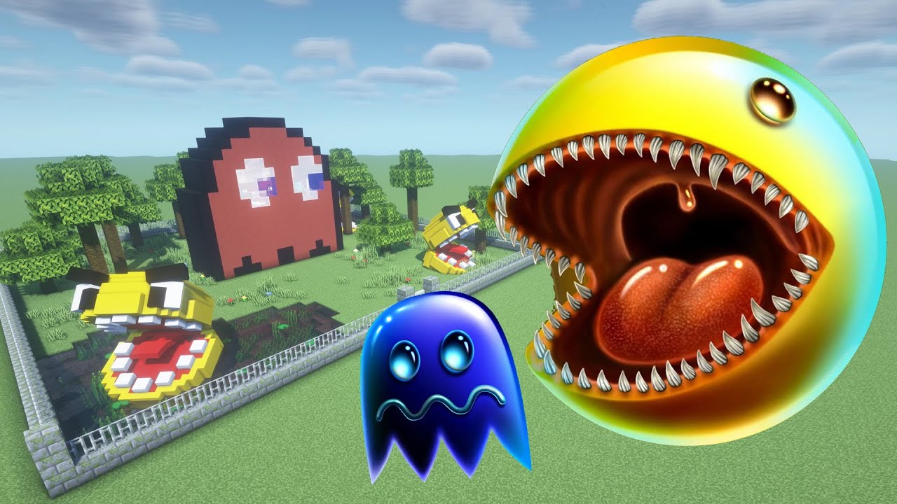 How To Make a Pac-Man Farm in Minecraft PE - YouTube