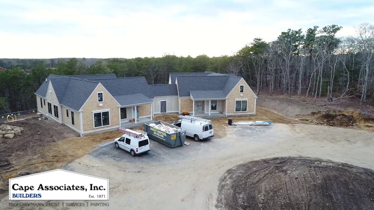 Drone View of Construction at 131 Hokum Rock Road, Dennis - YouTube