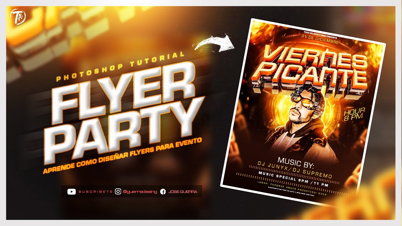 Como Hacer Flyers Para Eventos En Photoshop. (Flyers Event Desing) Tutorial. - YouTube