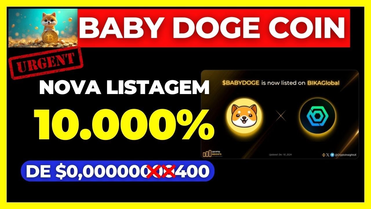 COINBASE É A PRÓXIMA! CONFIRMADO!?BABY DOGE COIN VAI DEIXAR MUITOS ...