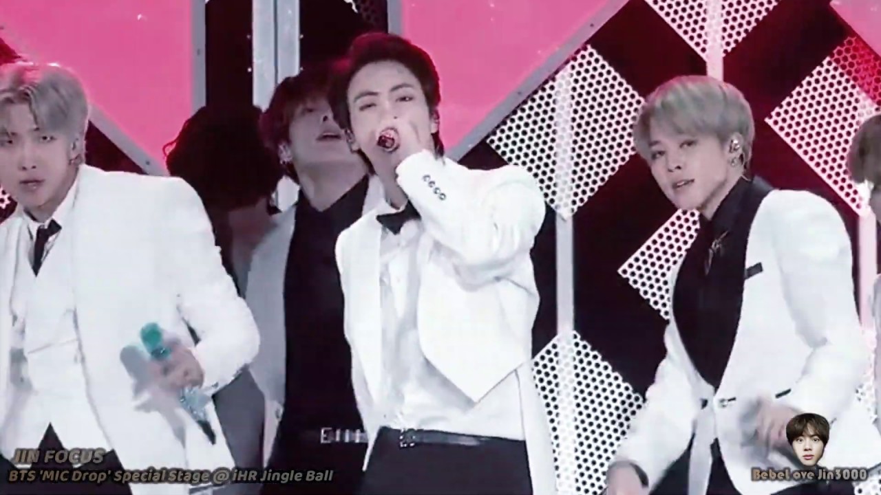 JIN FOCUS BTS 'MIC Drop' Special Stage @ iHR Jingle Ball - YouTube