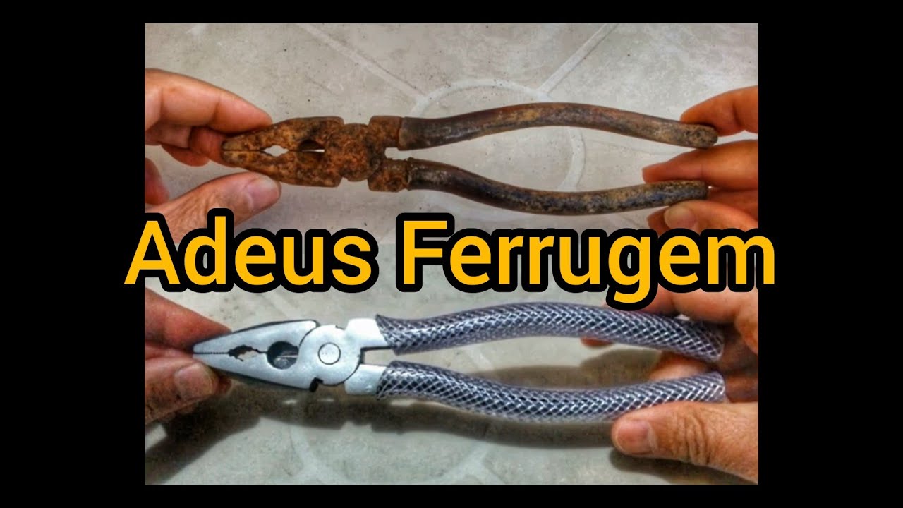Como tirar oxidação e deixar ela longe das suas peças de ferro. Método ...