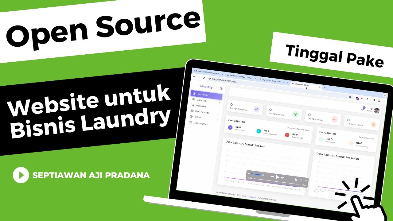 Punya Bisnis Laundry ? Pake Web Open Source ini ! Tinggal Pake, Gratis. - YouTube