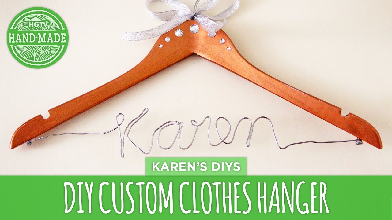 Personalized Name Hanger DIY - HGTV Handmade - YouTube