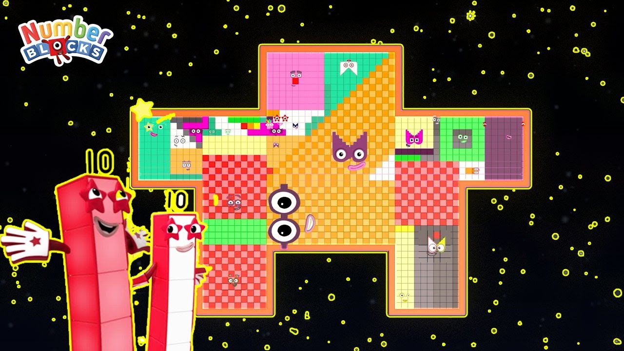 Numberblocks ASMR 1400 Puzzle Animation Space - YouTube