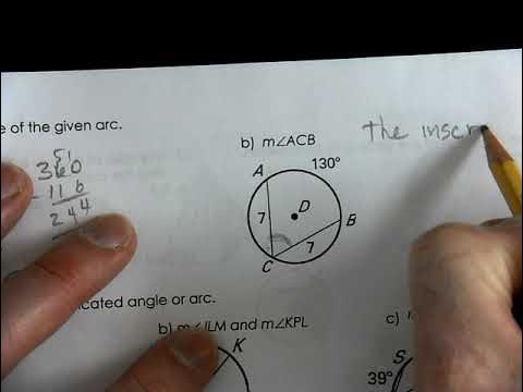 Geometry Sem 2 EXAM REVIEW Unit 9 Circles - YouTube