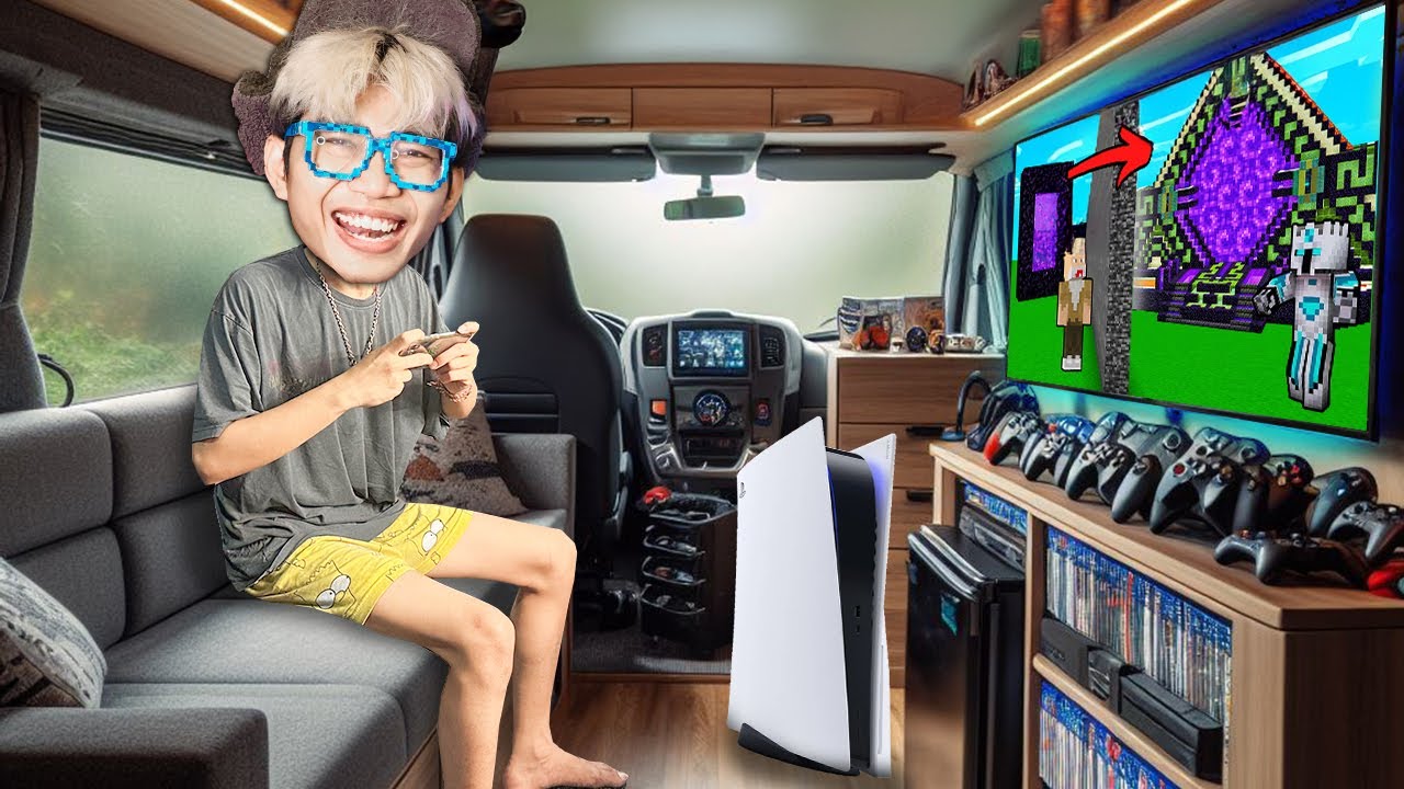 Kita Membangun Ruang GAMING Rahasia di Dalam Mobil Alphard, Sembunyi ...