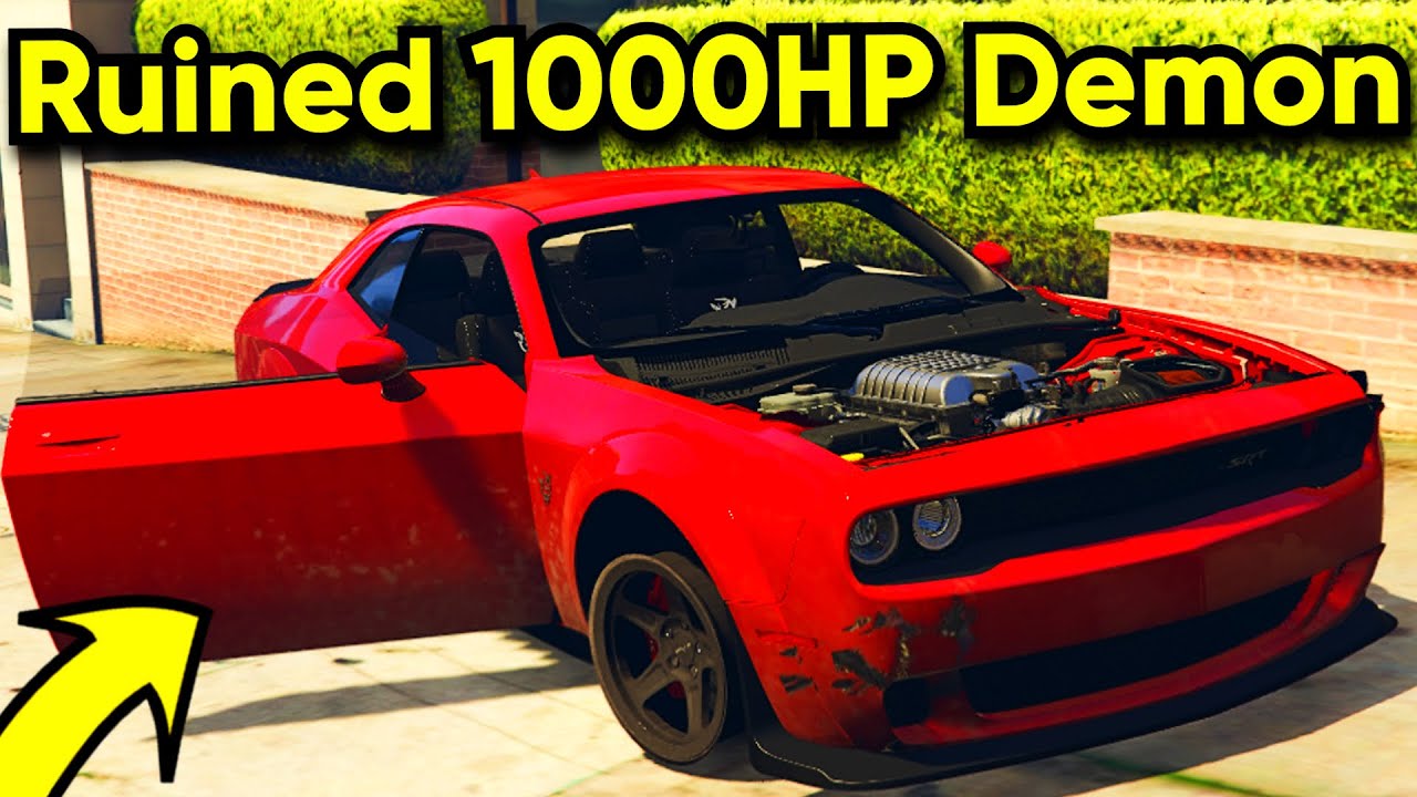 I Ruined This Crazy 1000HP Dodge Demon In GTA 5 RP! - YouTube