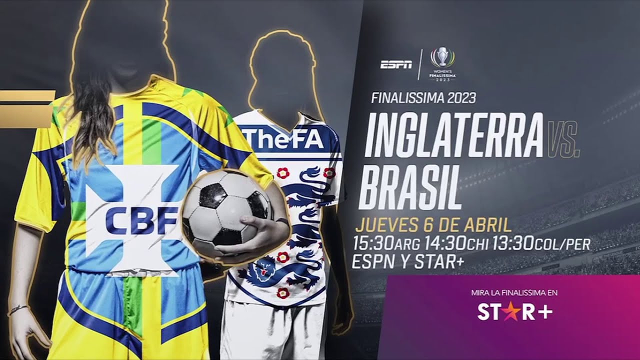 Inglaterra VS. Brasil - Finalissima Femenina Conmebol-UEFA 2023 - ESPN ...