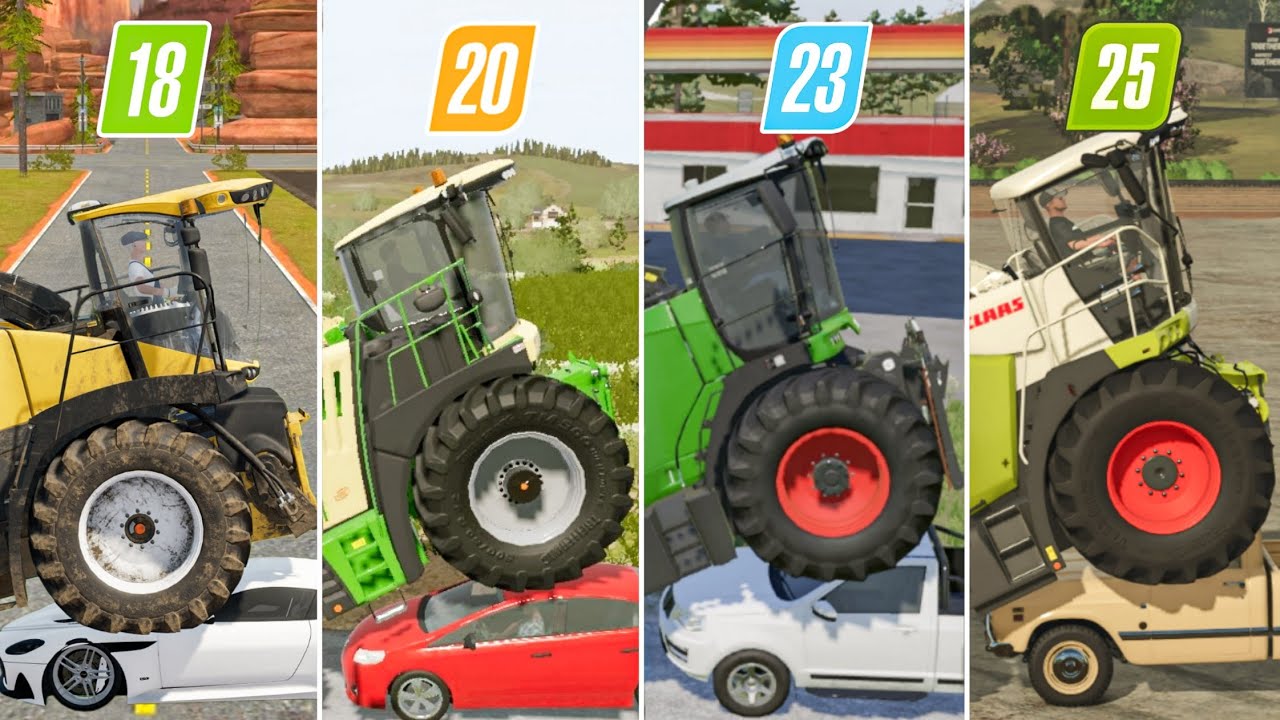 Fs18 vs Fs20 vs Fs23 vs vs Fs25 | Chaff Harvesting | Timelapse | - YouTube