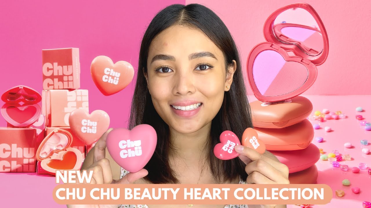 NEW Chu Chu Beauty Collection / Swatch & Review of Heart Duo Blush and ...