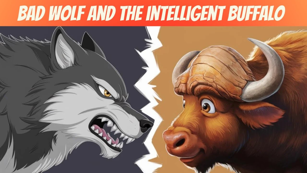 Bad Wolf and Intelligent Buffalo | Bedtime Stories for Kids | Moral ...