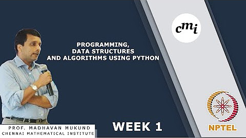 Programming, Data Structures And Algorithms Using Python | NPTEL | CMI - YouTube