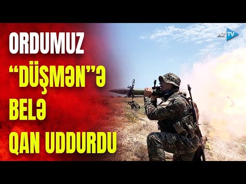 Ordumuz dronlar və helikopterlərlə hərəkətə keçdi: “terrorçular” belə zərərsizləşdirildi