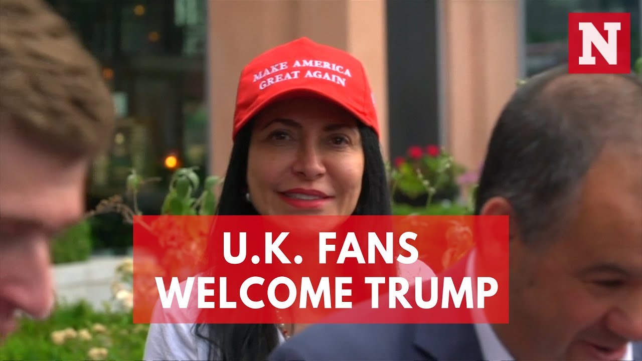 We Love Donald Trump – U.K. Fans Welcome President’s Visit - YouTube