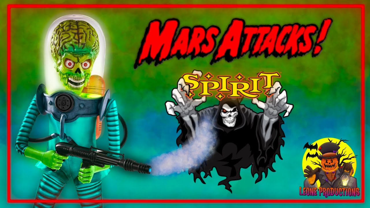 SPIRIT HALLOWEEN: MARS ATTACKS! MARTIAN WARRIOR: UNBOXING, SETUP ...