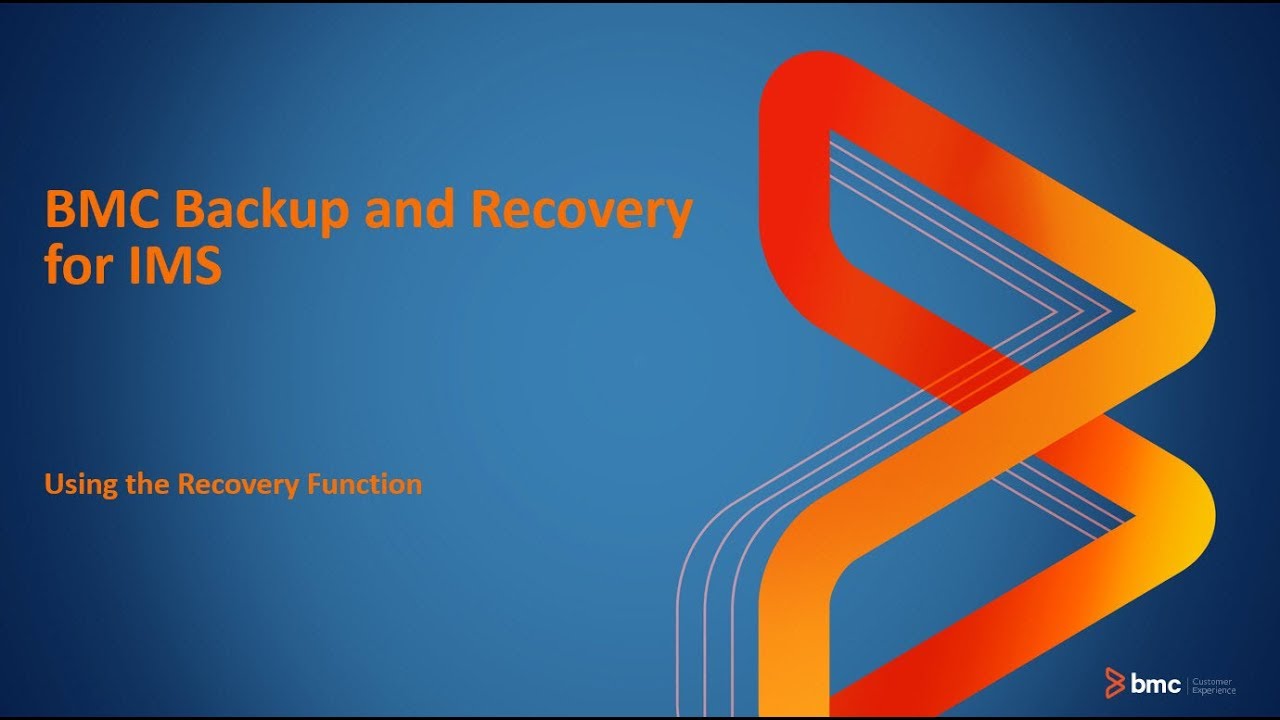 BMC Backup and Recovery for IMS - Using the Recovery Function - YouTube
