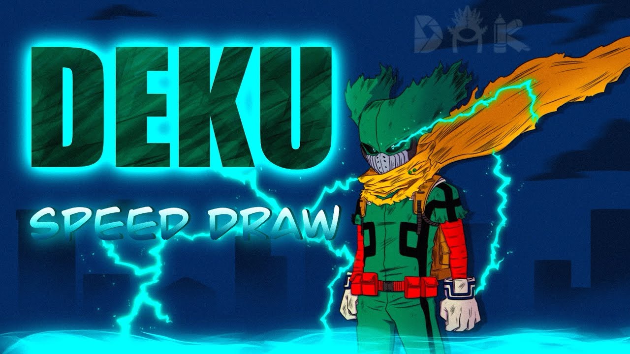 Deku Speed Draw | Procreate Digital Art - YouTube