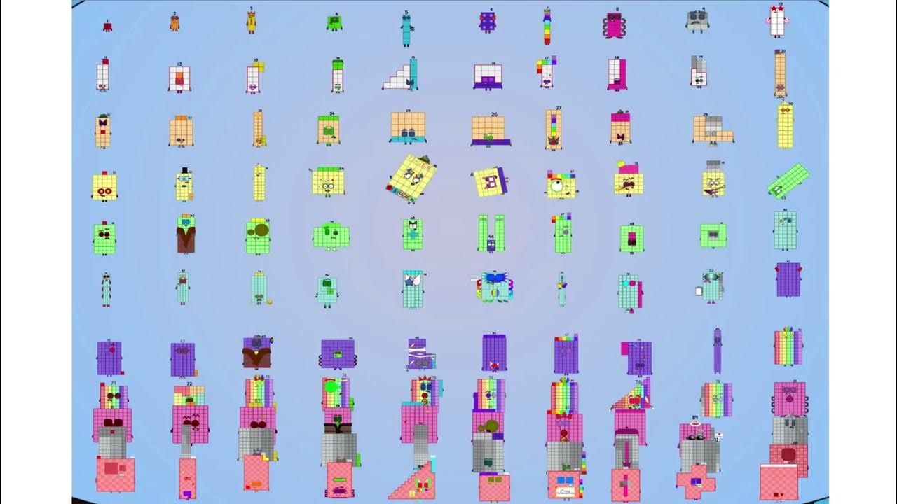 Classic Numberblocks | Numberblocks Band 1-110 remix - YouTube
