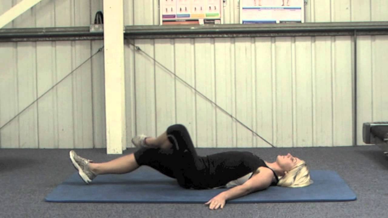 Lower Body Static Stretching Gluteus Stretch 1 - YouTube