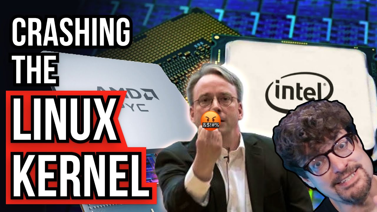 Linux blames Intel and AMD's buggy hardware chips crashing the OS - YouTube