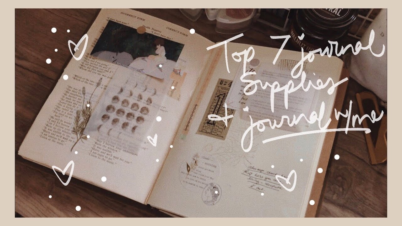 My top 7 journaling supplies (and journal with me) - YouTube