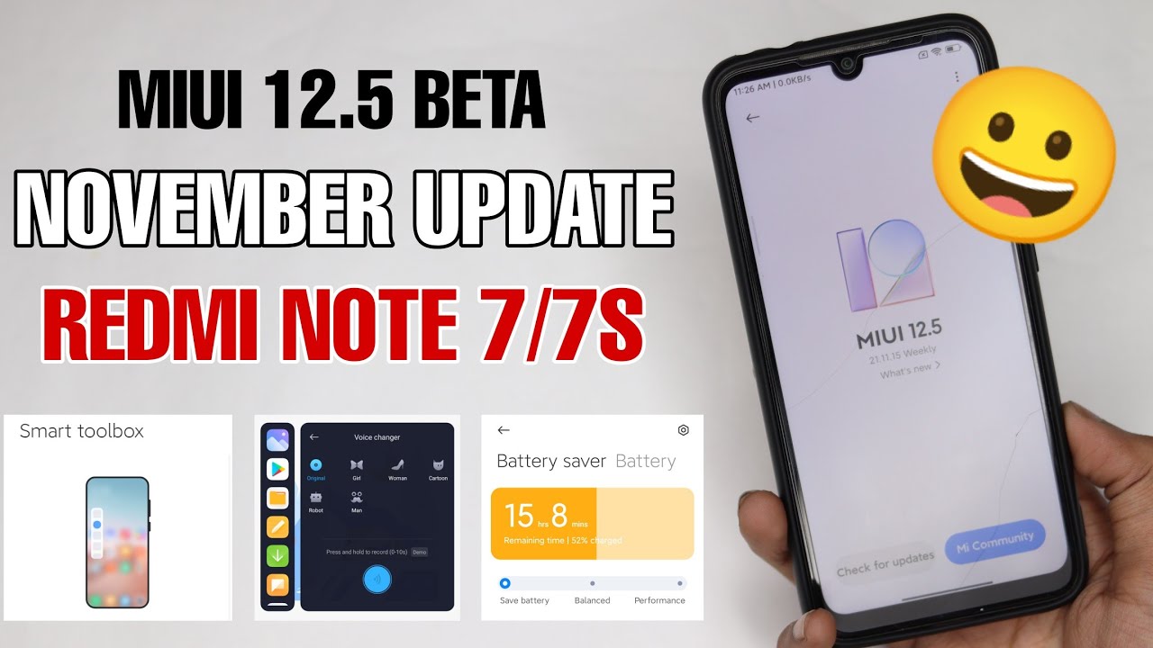 😯 Redmi Note 7 & Note 7S Miui 12.5 Beta Rom | 15+ New Features - Voice ...