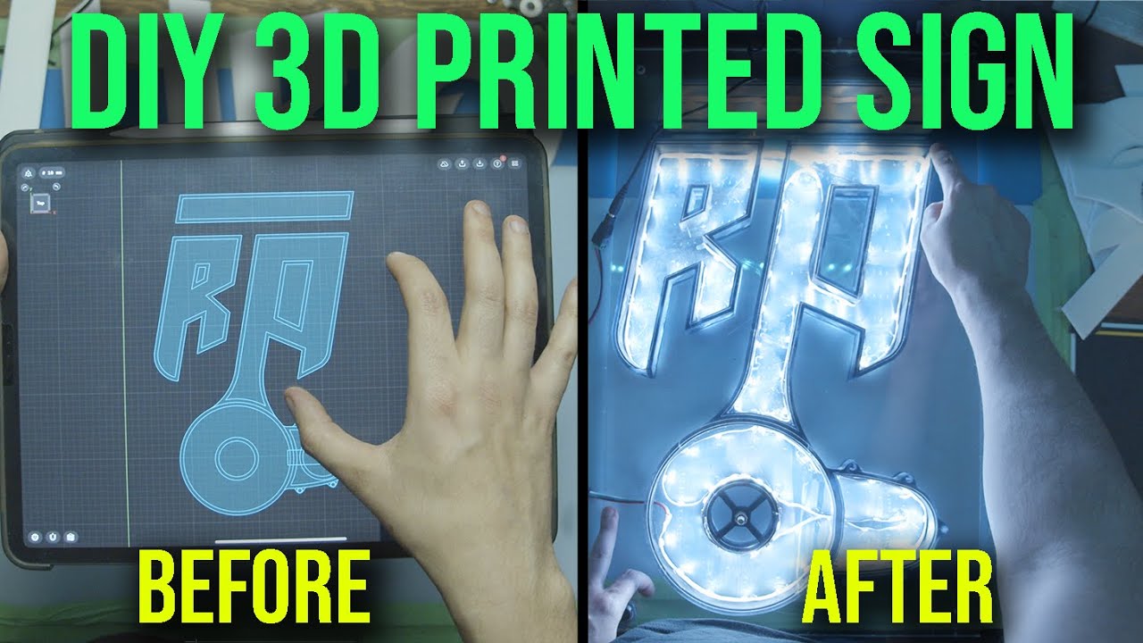 HOMEMADE 3D PRINTED LED SIGN COST ME 300$ TO MAKE | SLA RESIN PRINTING ...