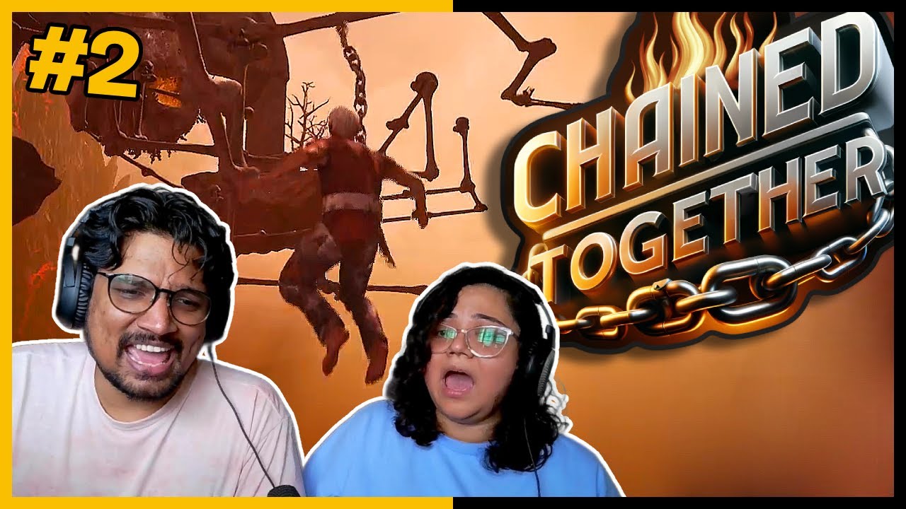 Couple Plays Chained Together - Part 2 - YouTube