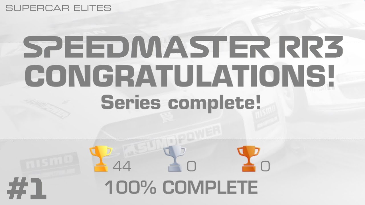 Real Racing 3 - 100% Legend - #1 Supercar Elites - YouTube