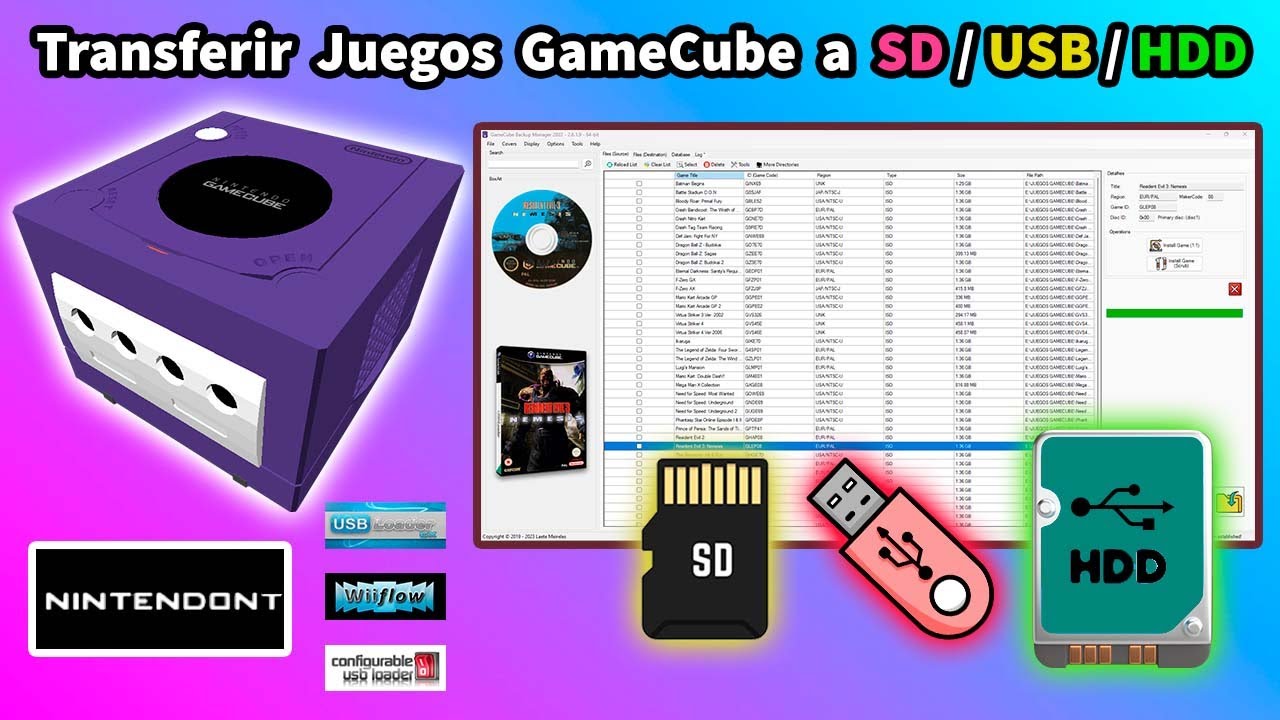 GameCube Backup Manager: Gestionar Juegos GameCube de manera correcta ...