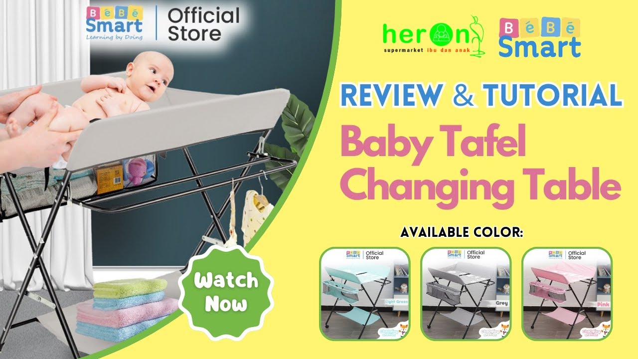 REVIEW & TUTORIAL BEBE SMART CHANGING TABLE BABY TAFEL - YouTube