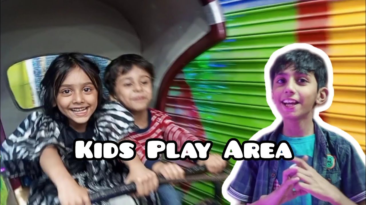 Kids Play Area || Fun Land || Enjoying With Cousins || Ayaan Raza - YouTube