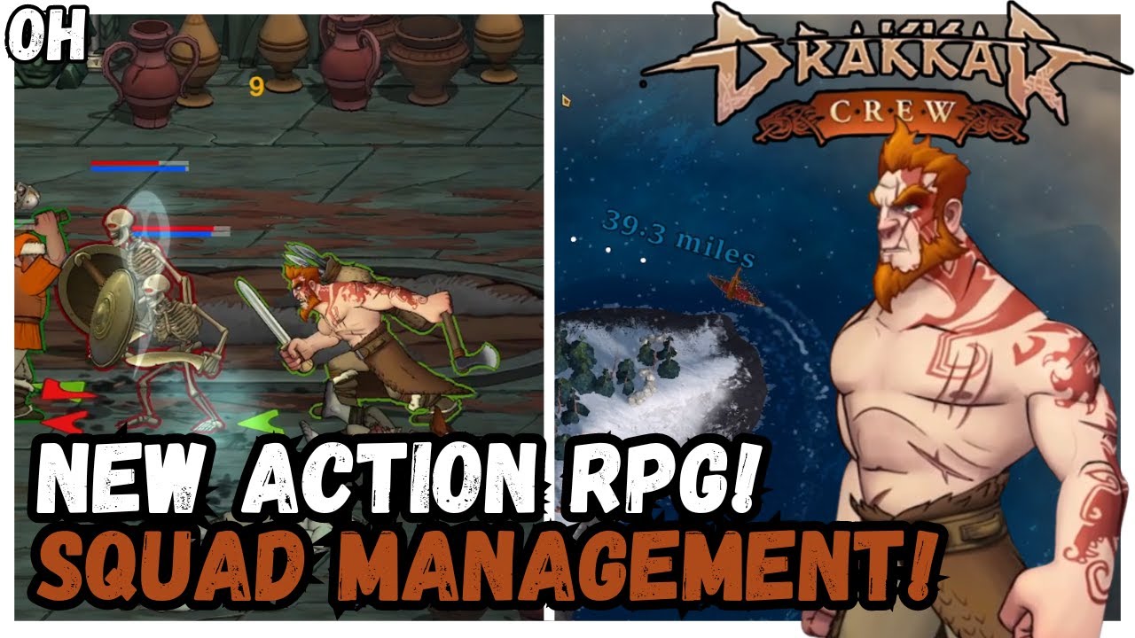 Squad Management ACTION RPG! Drakkar Crew! - YouTube