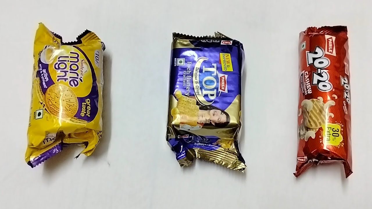 Marie Light vs Top Buttery vs 20-20 Cashew || Cookies 🍪🍪 || Biscuit 🍪 ...