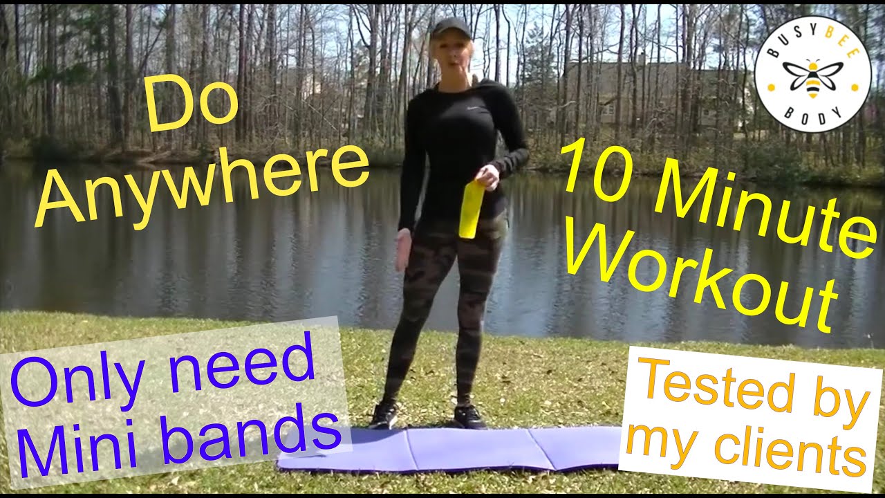 10 min Mini Band Workout 🔥 Stretches For Busy People 🔥 Have Stiff Back ...