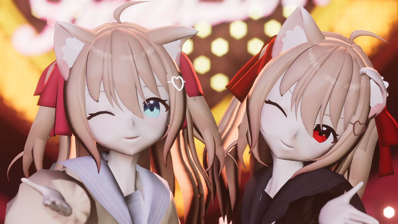 【MMD】Neuro-Sama & Evil Neuro-sama - 愛包ダンスホール - YouTube