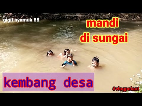 keseruan mandi di sungai #vlogPelaut