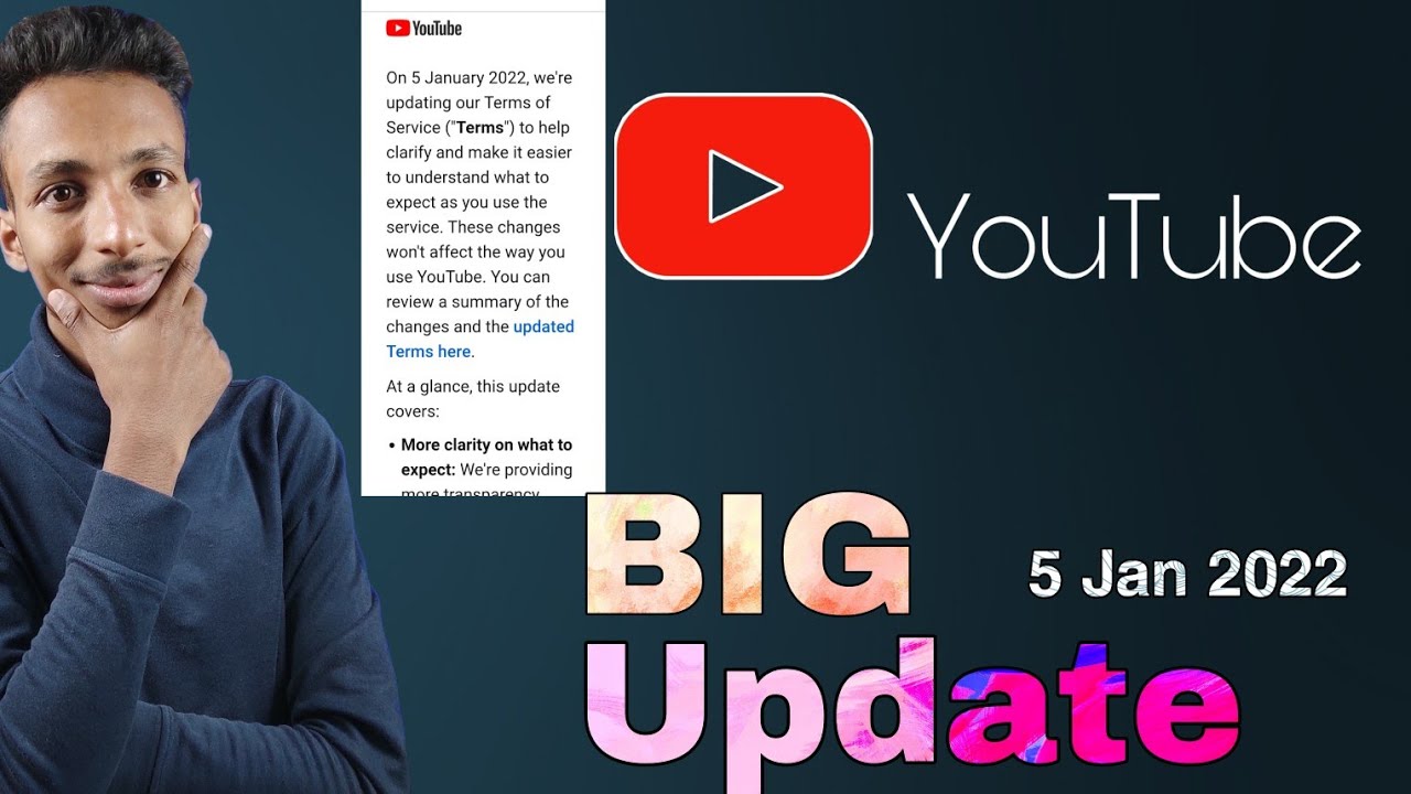 Youtube New Update || Youtube Update for 5 January 2022 | Youtube Big ...