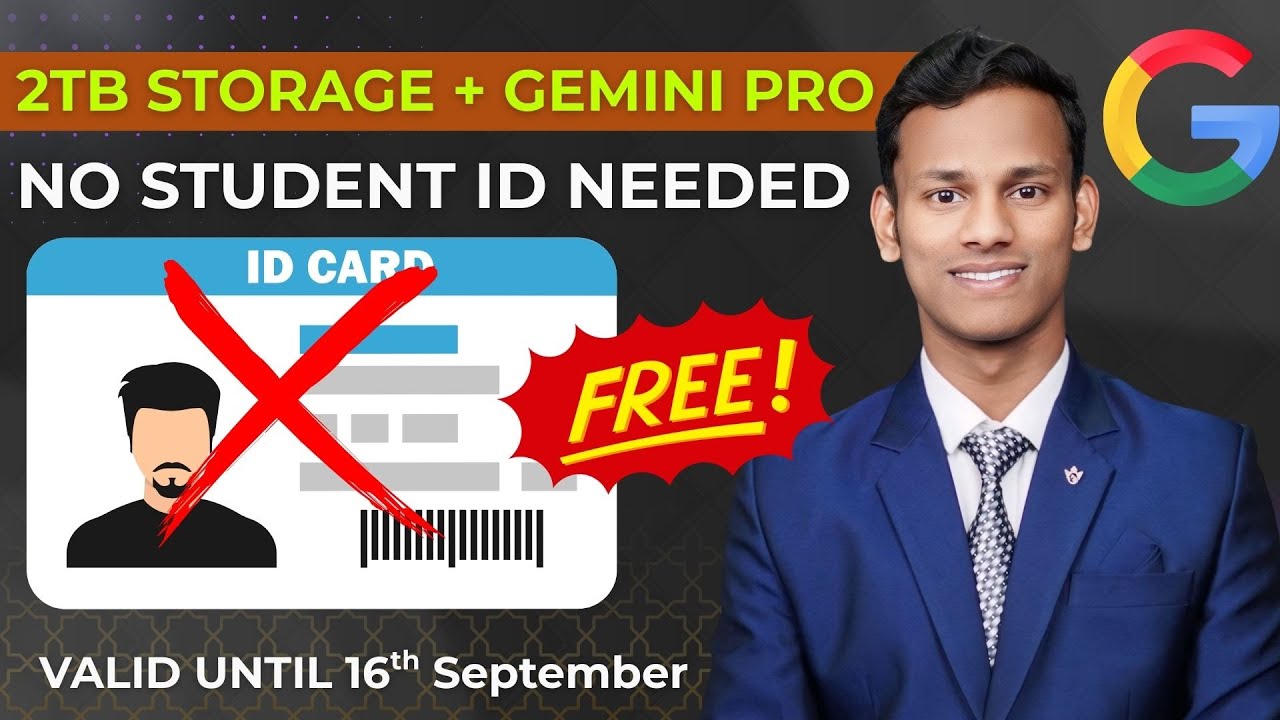 🎉 Gemini Pro Subscription + 2TB Storage for Free ! | How to Claim in ...
