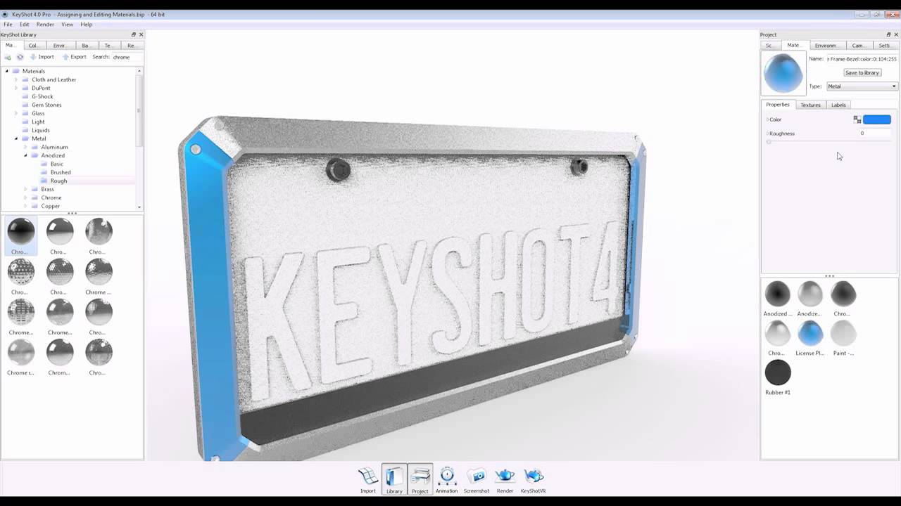 KeyShot 4 - Assigning materials - YouTube