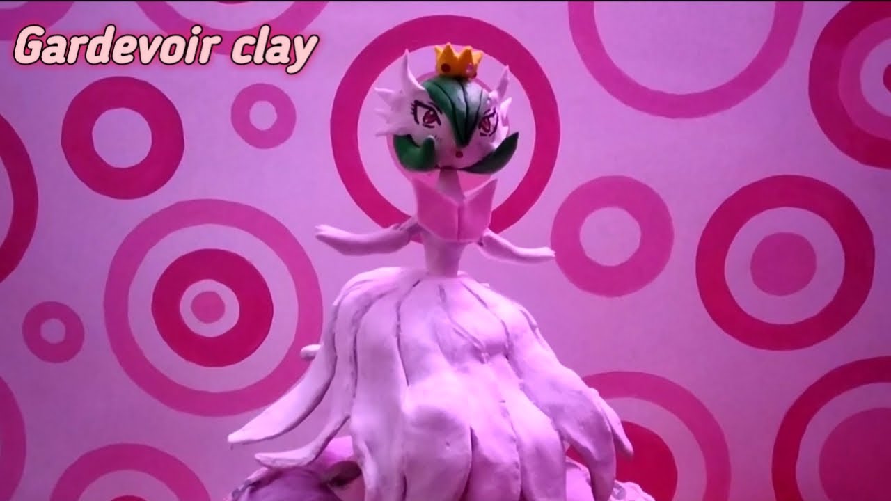 Pokemon mega Gardevoir clay art / Psychic 🔮/ Fairy 💕 type pokemon clay ...