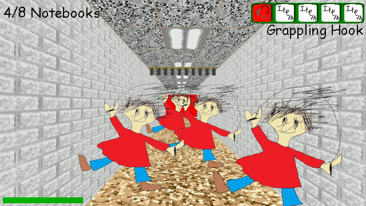 Baldi's Basics but 4 times more Playtime - YouTube