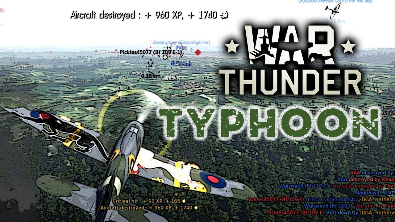 War Thunder - Typhoon 1a - Fully Unlocked Second Look - YouTube
