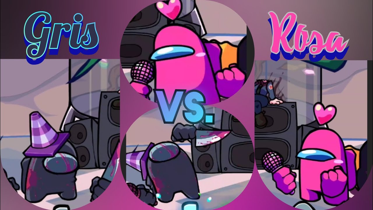LA TRIPULANTE ROSA VS. EL IMPOSTOR GRIS!! Friday Nights Funkin' Vs ...