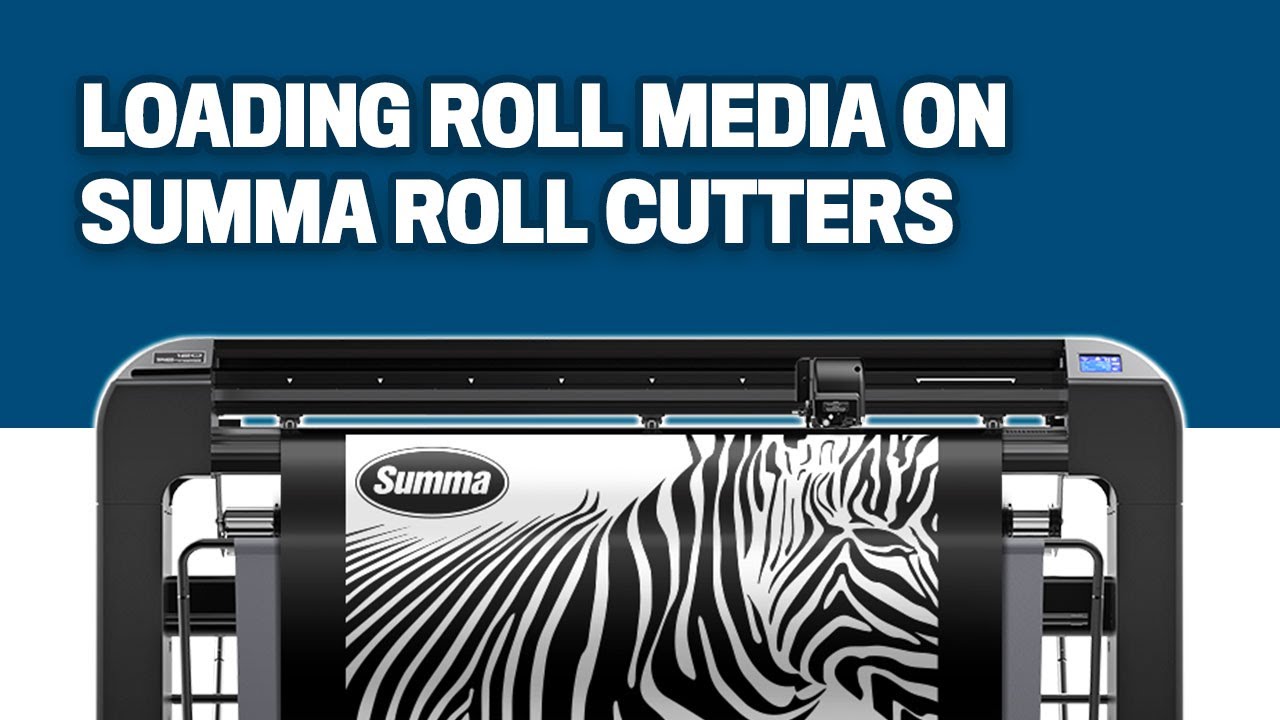 How to Load Roll Media on Summa Cutters - YouTube